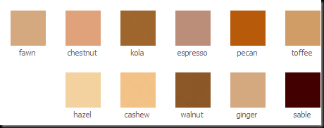 fashion fair oil control colours